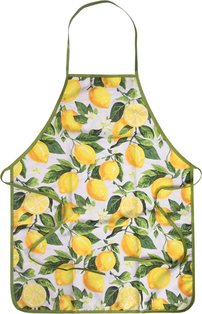 Фартух Ardesto Sicilian lemons 60х80 см поліестер зелений (ART12LM ...