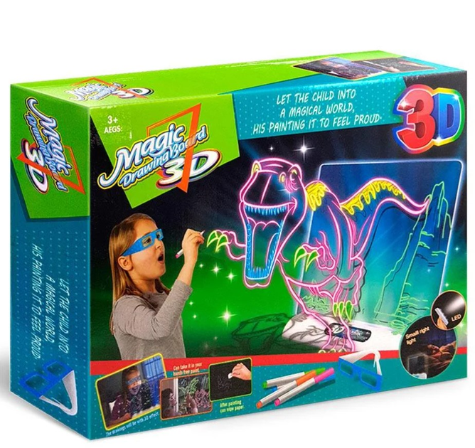 Магическая Проекционная 3D доска для рисования Magic Drawing Board ...