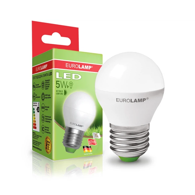 LED Лампа EUROLAMP G45 5W E27 4000K – фото, отзывы, характеристики в ...