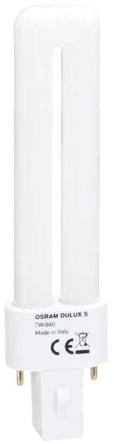 Люминесцентная лампа OSRAM Dulux S 7W 400Lm 4000K G23 (4050300010571) – фото, отзывы ...