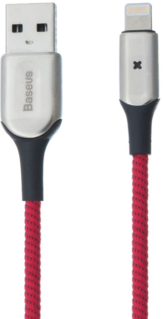 Кабель Baseus X-type Light Cable for Lightning 2.4A 1.0 м Red (CALXD ...