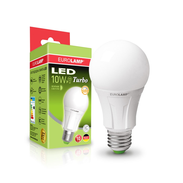 Светодиодная лампа (LED) Eurolamp 10W E27 4000K (LED-A60-10274(T)dim ...