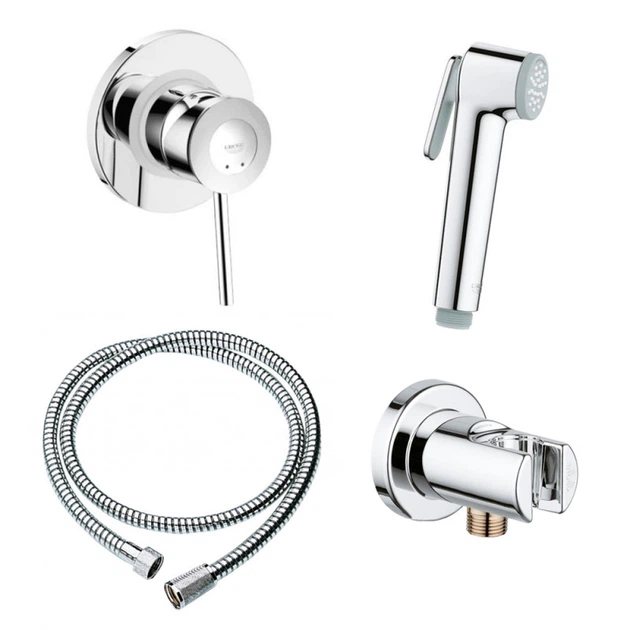 Набір для гігієнічного душу Grohe BauClassic зі змішувачем 111048 ...