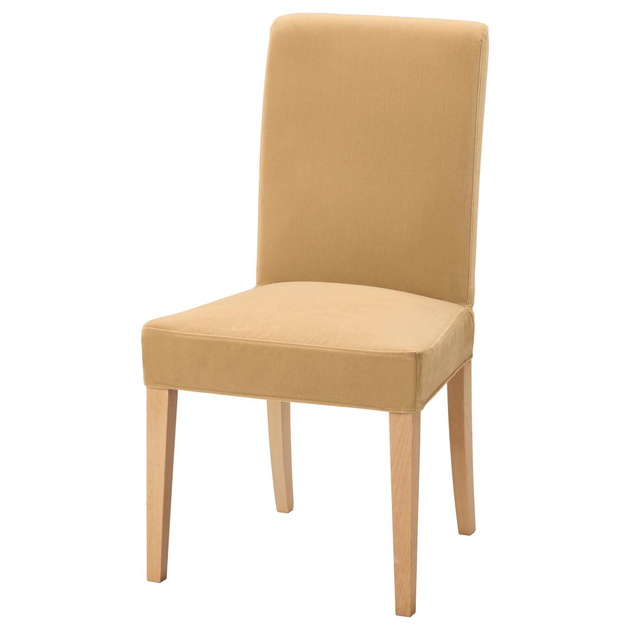 Кресло кухонное IKEA (ИКЕА) HENRIKSDAL Djuparp желто-бежевое (192.463. ...