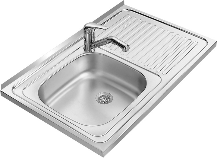 Кухонная мойка накладная KROMEVYE N119 L матовая – фото, отзывы ...