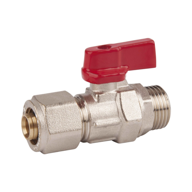 Кран шаровой SD Forte для металлопластиковых труб 20х3/4", наружная ...