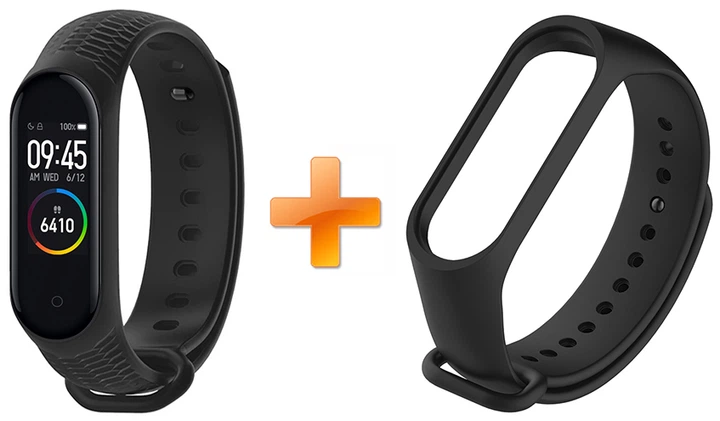 Фитнес-браслет Xiaomi Mi Band 4 MiJobs Aura Black (MJ-5404B) + Черный ...