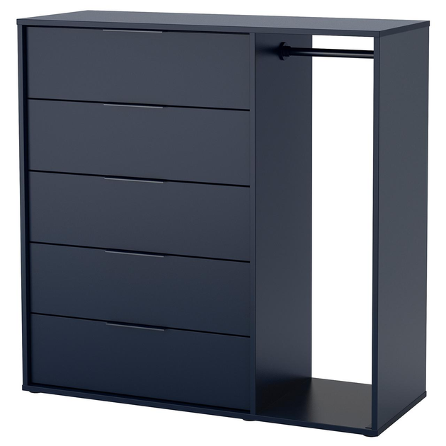 Комод IKEA (ИКЕА) NORDMELA 119x118см с вешалкой темно-синий (004.216.56 ...
