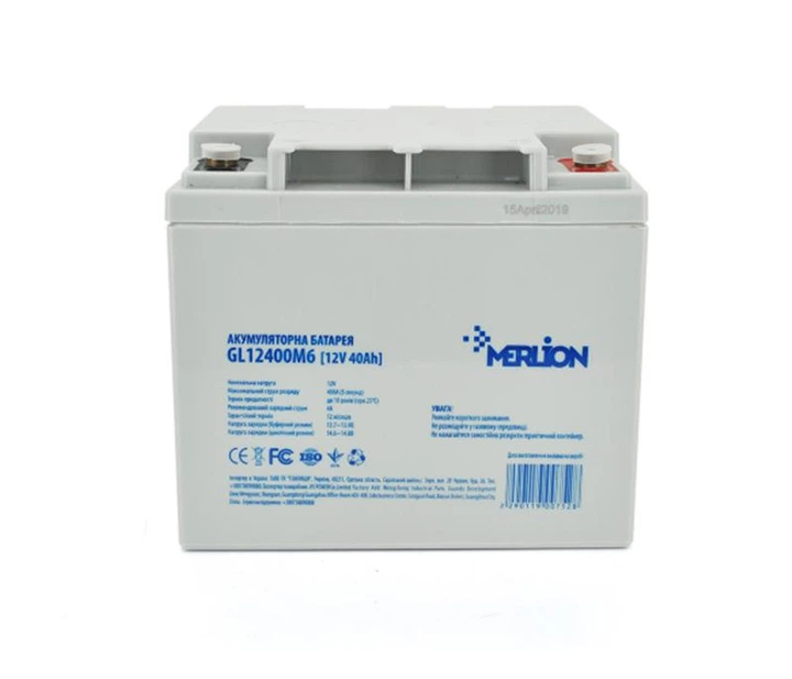 Аккумуляторная батарея Merlion 12V 40AH (GL12400M6/00752) GEL – фото, отзывы, характеристики в ...