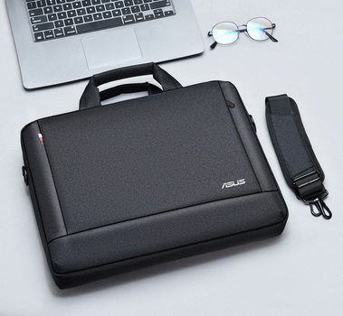 Сумка для ноутбука Asus протиударна 15,6"-17", Асус чорна (код ...