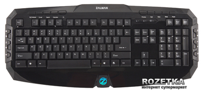 Клавиатура проводная Zalman ZM-K300M USB Black – фото, отзывы ...