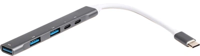 USB-хаб Maxxter 3.0 Type-С на 4 порти (HU3C-4P1PD-01) – фото, відгуки, характеристики в інтернет ...
