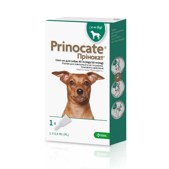 Капли от блох и клещей Prinocate для собак, до 4 кг (04,мл) – купить ...