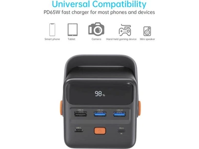 Power Bank Choetech B664 50000mAh 65W PD QC 3.0, цифровий дисплей, 3 ...