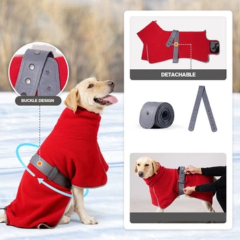 Зимове флісове пальто для собак Wan Talk Peach Skin, Red, S – купити ...