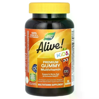 Мультивітаміни для дітей Nature's Way Alive! Kids 90 мармеладок вишня ...