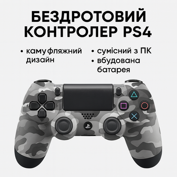 Бездротовий геймпад для PS4 P4 Wireless Controller Bluetooth Джойстик з ...