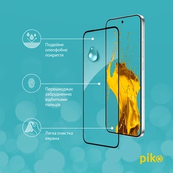 Захисне скло Piko 9H для OPPO Reno 15 F/Reno 15/Reno 15 FS/A6 Pro Black ...