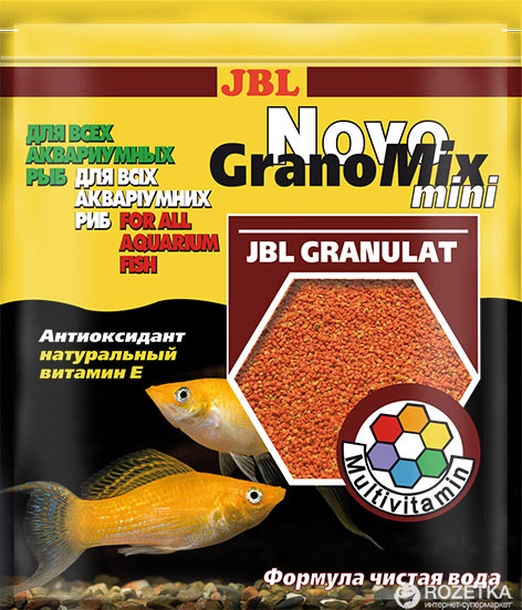 Корм JBL Novo GranoMix mini для риб в гранулах 30 мл (4002064201368 ...