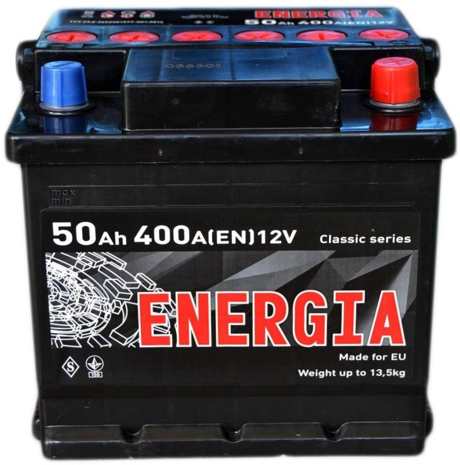 Автомобільний акумулятор Energia 50 Ah (-/+) Euro (400EN) (22385 ...