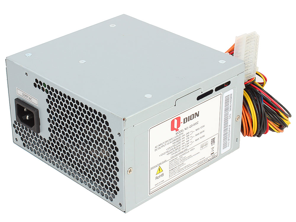 Блок питания 500 Вт Q-dion QD500 (FSP-Group) Б/У – фото, отзывы ...