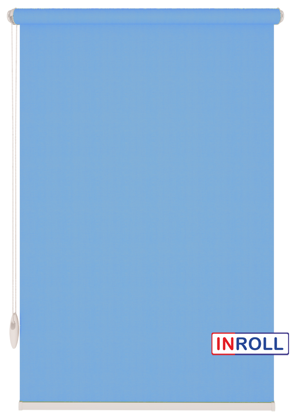 Ролета тканевая INROLL Есо-Mini 70х185 см Camila Синий A621 – фото ...