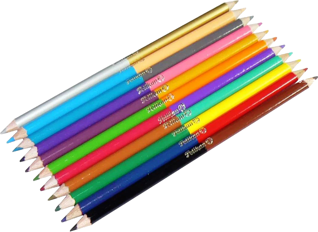 Карандаши цветные двусторонние Pelikan Bicolor 24 цвета 12 шт круглые 3 ...