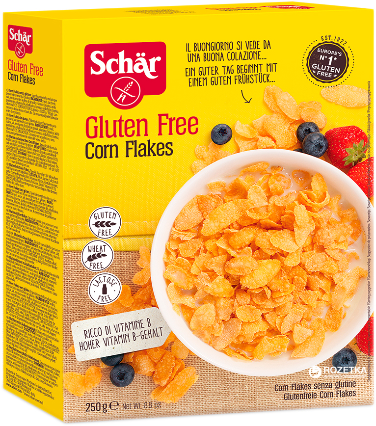 Кукурузные хлопья без глютена Dr. Schar Corn Flakes 250 г ...