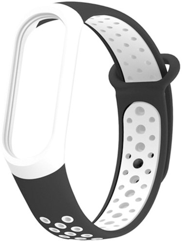 Ремешок MiJobs Sport Pro для Xiaomi Mi Band 3/4 Black/White (MJ0050BW ...
