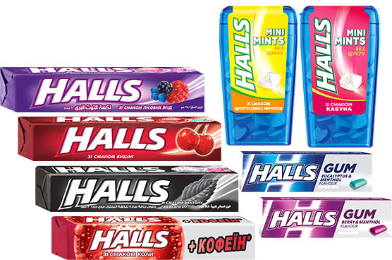 Набор Halls леденцов и жевательных резинок 8 вкусов (202006051443 ...