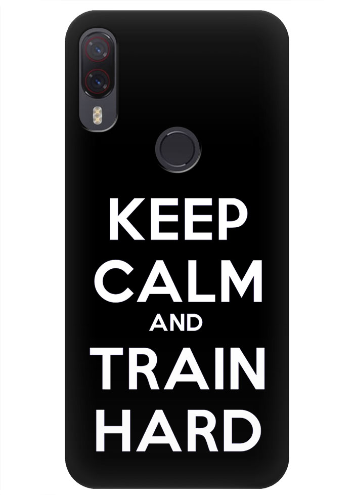 Силиконовый чехол ПринтОК для Meizu M9 Note - Keep Calm and Train Hard ...