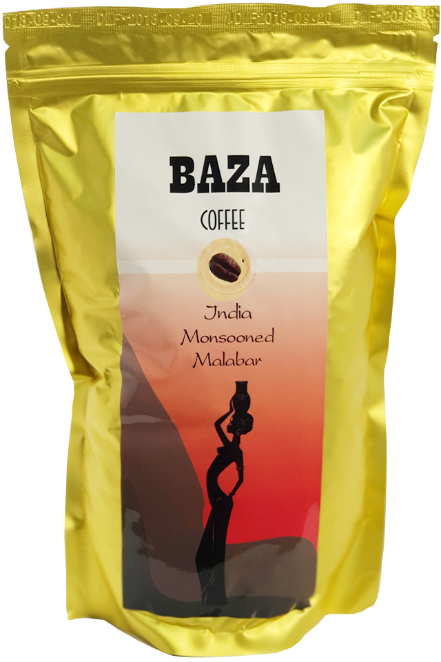 Купить Кофе в зернах Baza India Monsooned Malabar Арабика моносорт 500 ...
