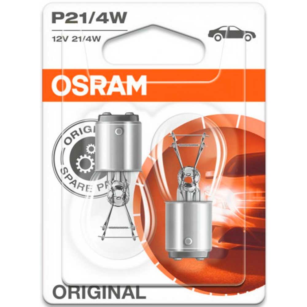 Лампы накаливания Osram Original P21/4W 12V 21/4W BAZ15d 7225-02B 10X2 ...
