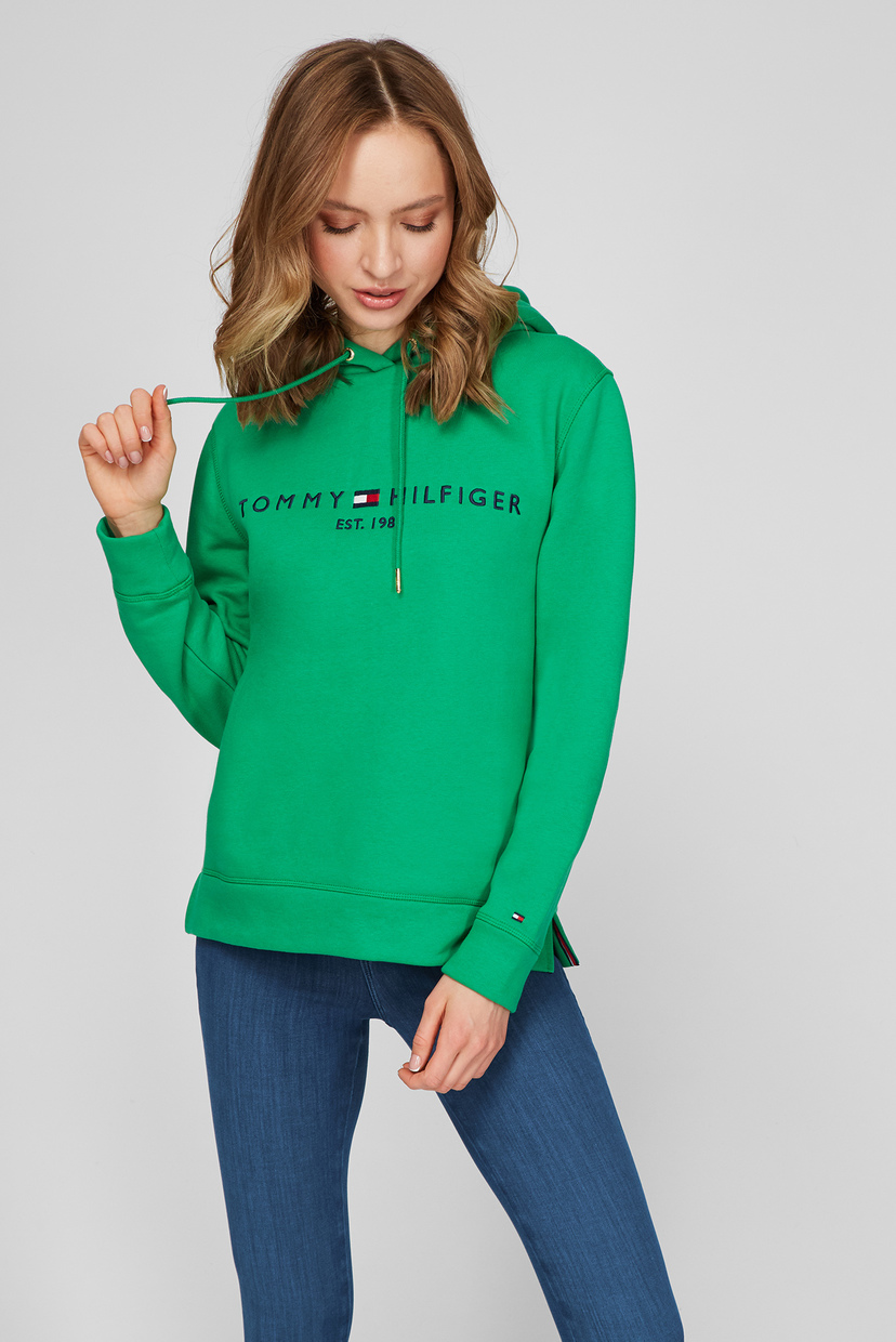 Женское зеленое худи REGULAR HILFIGER Tommy Hilfiger XS WW0WW26410 ...