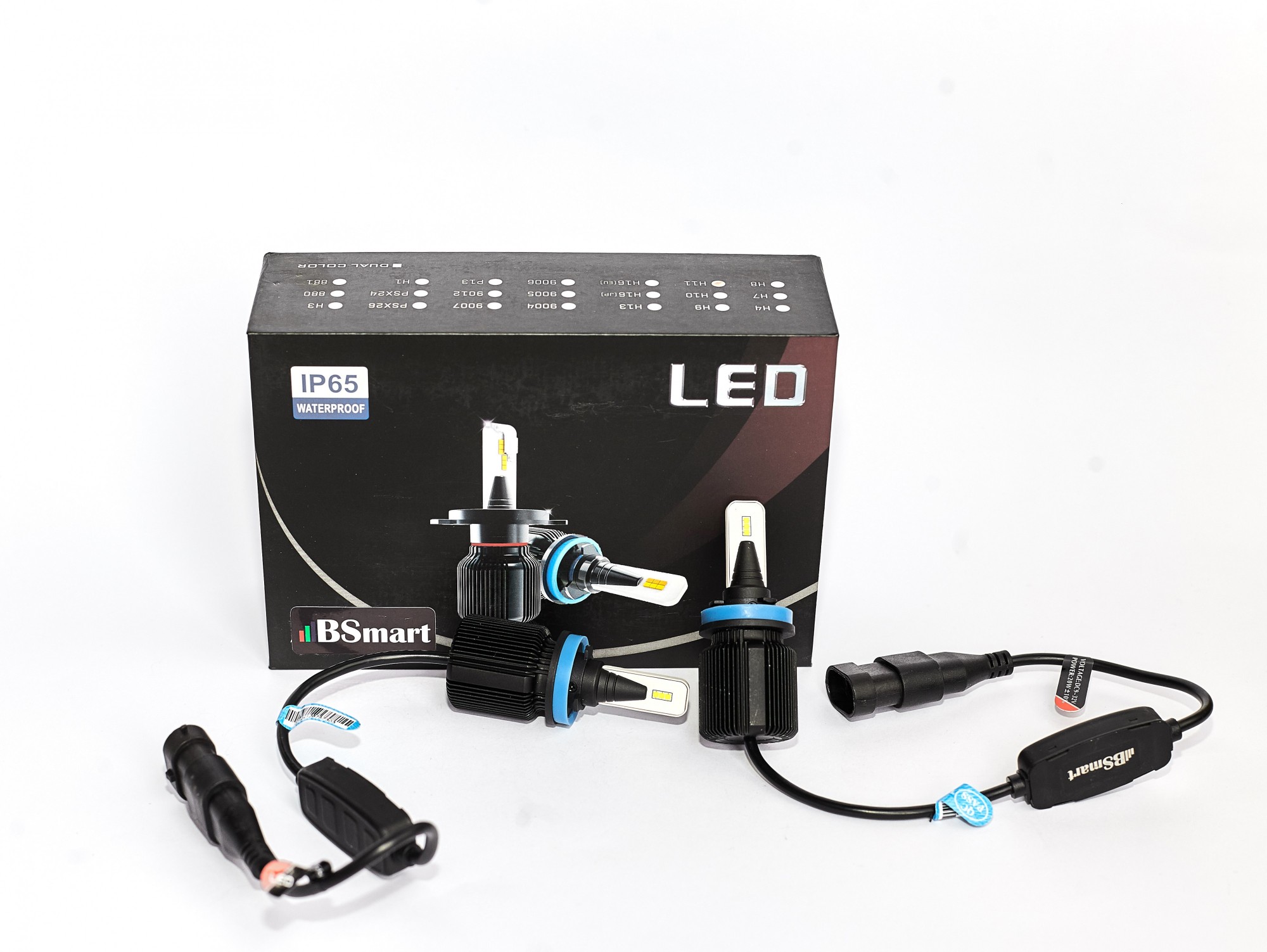 Автолампи світлодіодні LED BSmart M1 цоколь H8 H9 H11 H16JP 9-32В 6000К ...