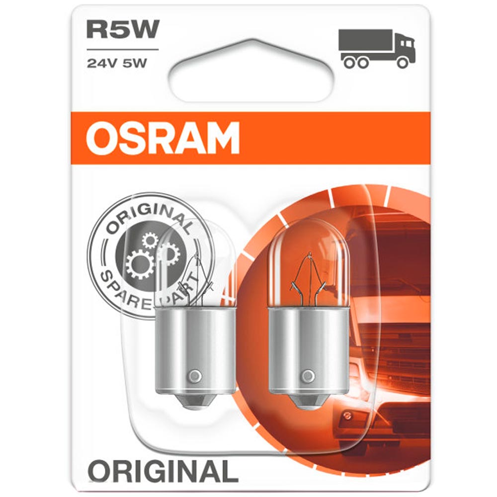 Лампы накаливания Osram Original R5W 24V 5W BA15s 5627-02B – фото ...