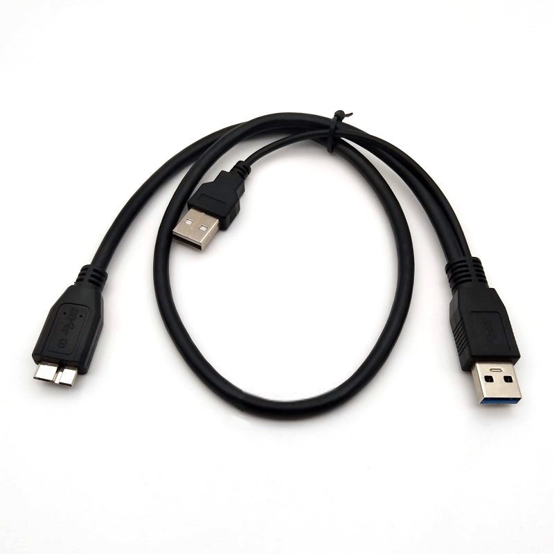 Кабель USB 3.0 с дополнительным питанием AM+AM- micro BM 0.6 м; для ...