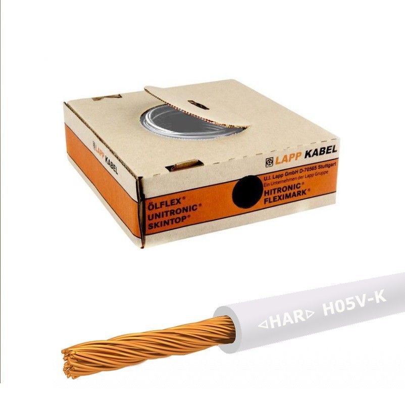 Провід ПВ-3 H05V-K LappKabel 1х0,5 мм² білий 100 м – низькі ціни, кредит, оплата частинами в ...