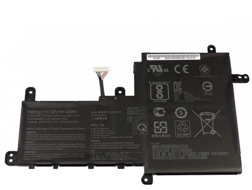 Аккумулятор для ноутбука Asus B31N1729 VivoBook S15 S530UA, S530UN ...