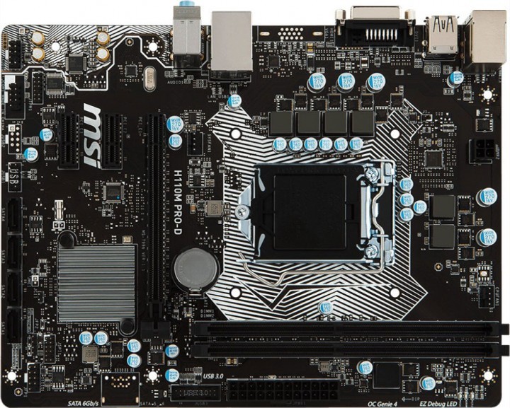 МАТЕРИНСКАЯ ПЛАТА MSI H110M PRO-VD (MS-7996 VER:1.4) Socket 1151 Б/У ...