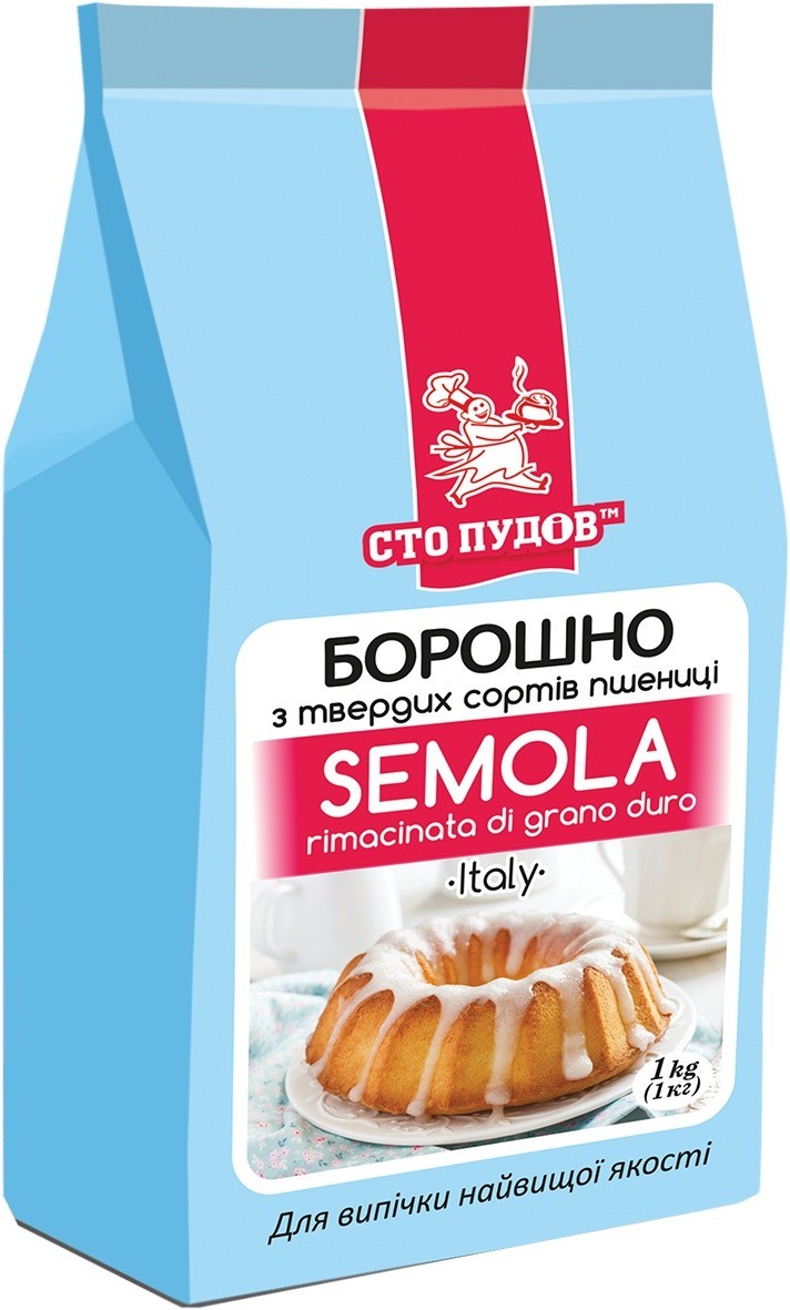 Мука из твердых сортов пшеницы Semola Сто Пудов 1 кг – купить в Киеве ...