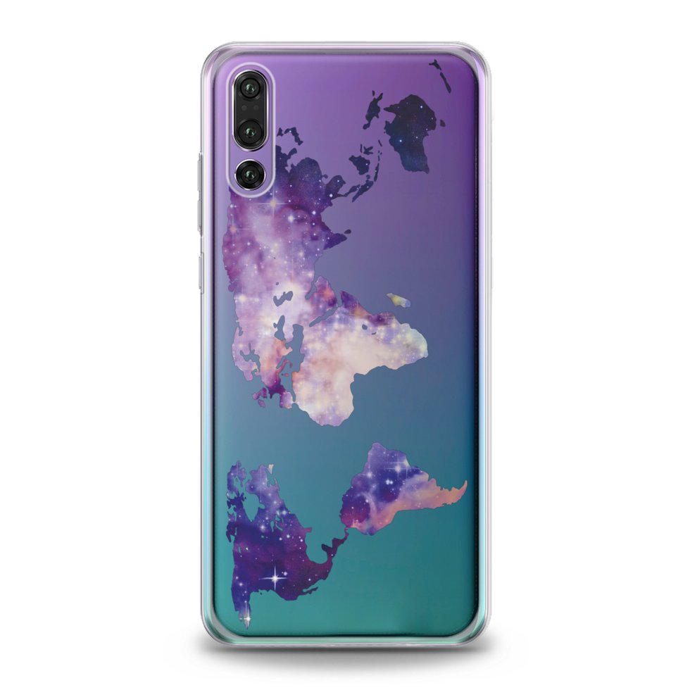 Чехол силиконовый для Huawei (Вселенная, абстракция) Honor 8 хуавей ...