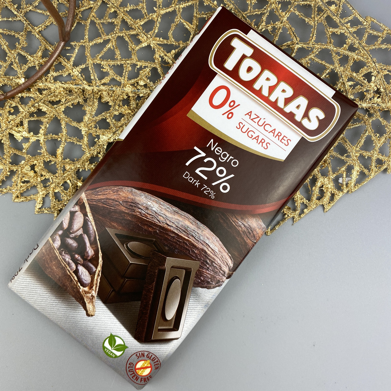 Шоколад Torras 0% сахара и без глютена чёрный 72% 75 г – купить в ...