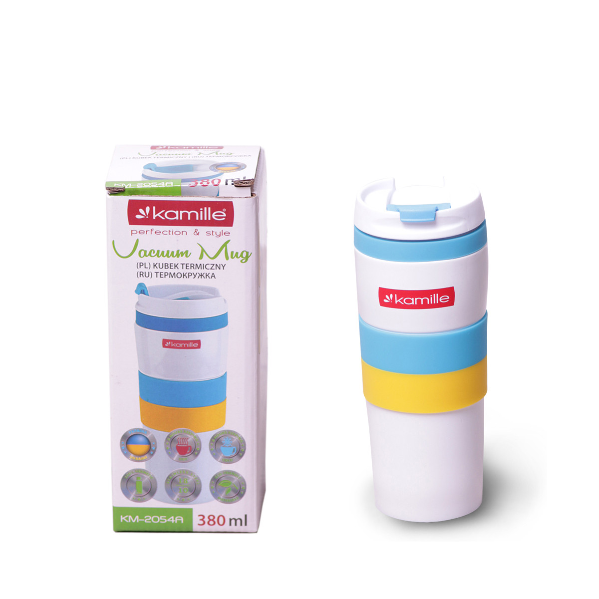 Термокружка Kamille 380мл из нержавеющей стали KM-2054 – фото, отзывы ...
