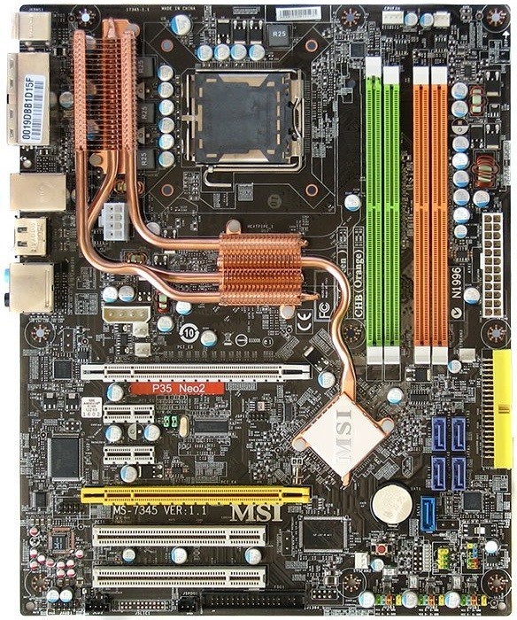 Материнская плата MSI P35 PLATINUM ( MS-7345 Ver 1.2 ) Socket 775 ...