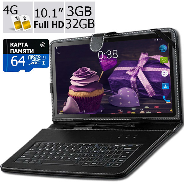 Планшет-телефон Adronix MT104 Matte Black 3GB/32GB LTE IPS 10/1'' Full ...