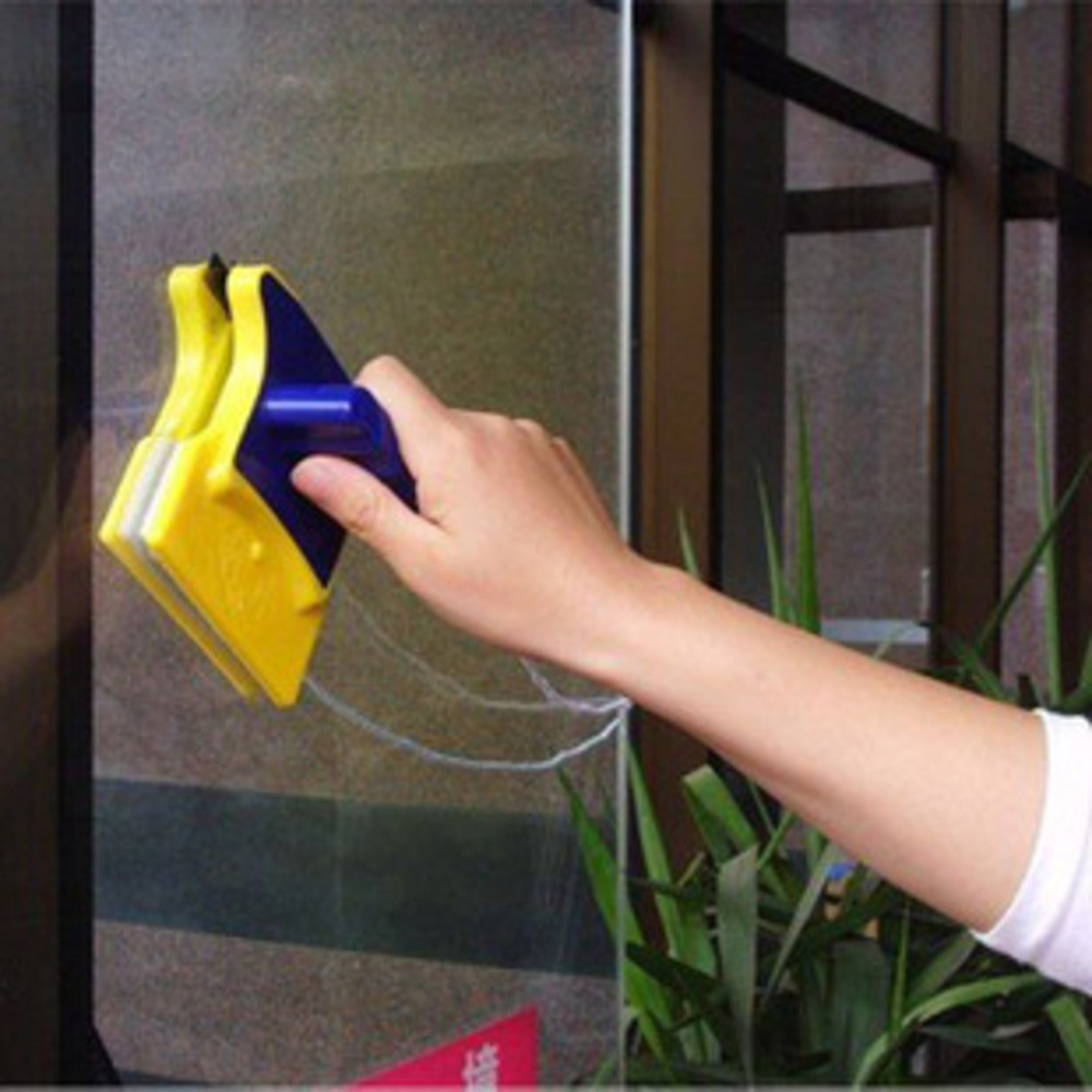 Магнитная щетка для мытья окон с двух сторон одновременно Glass Wiper ...