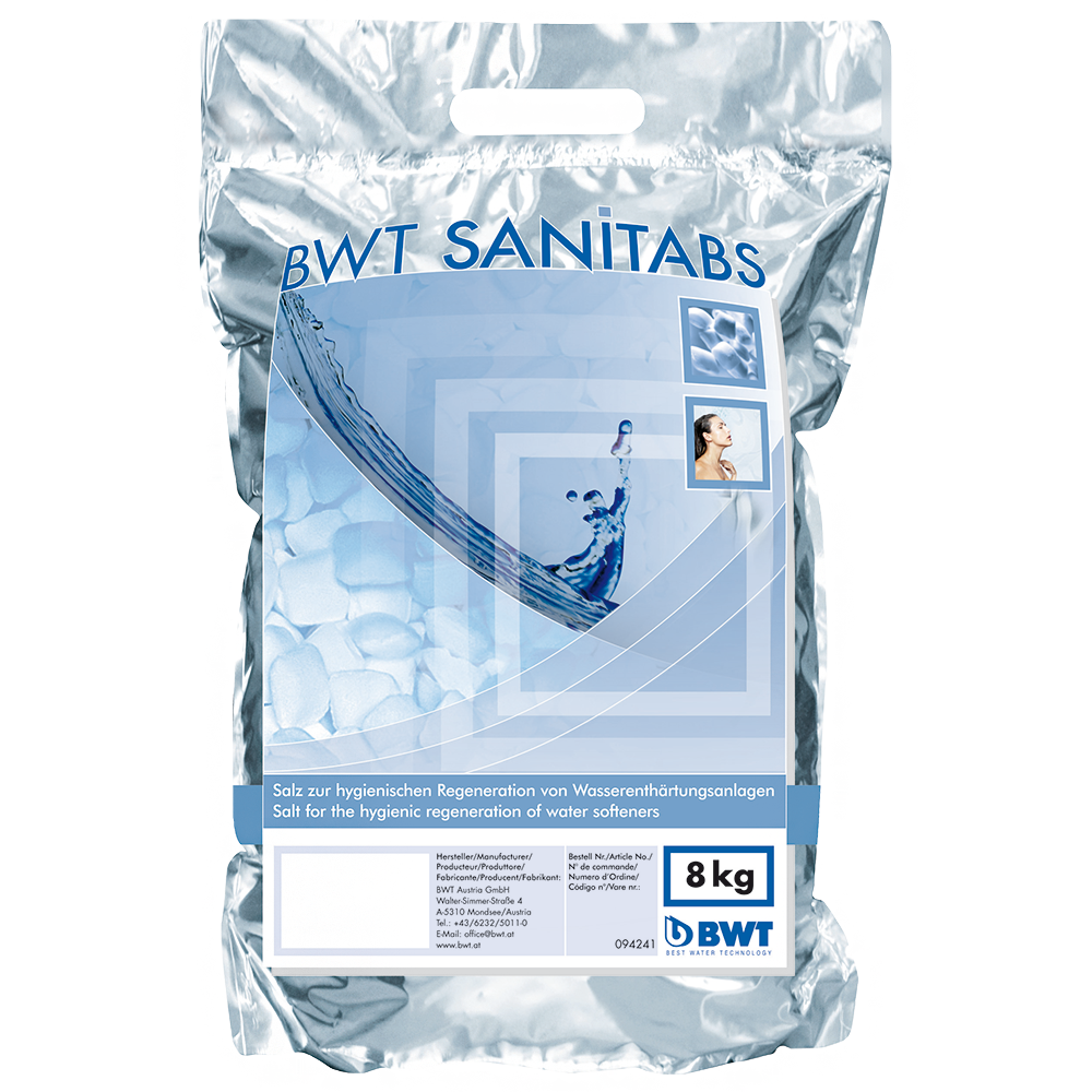Сіль таблетована BWT Sanitabs (8 кг) – фото, відгуки, характеристики в ...