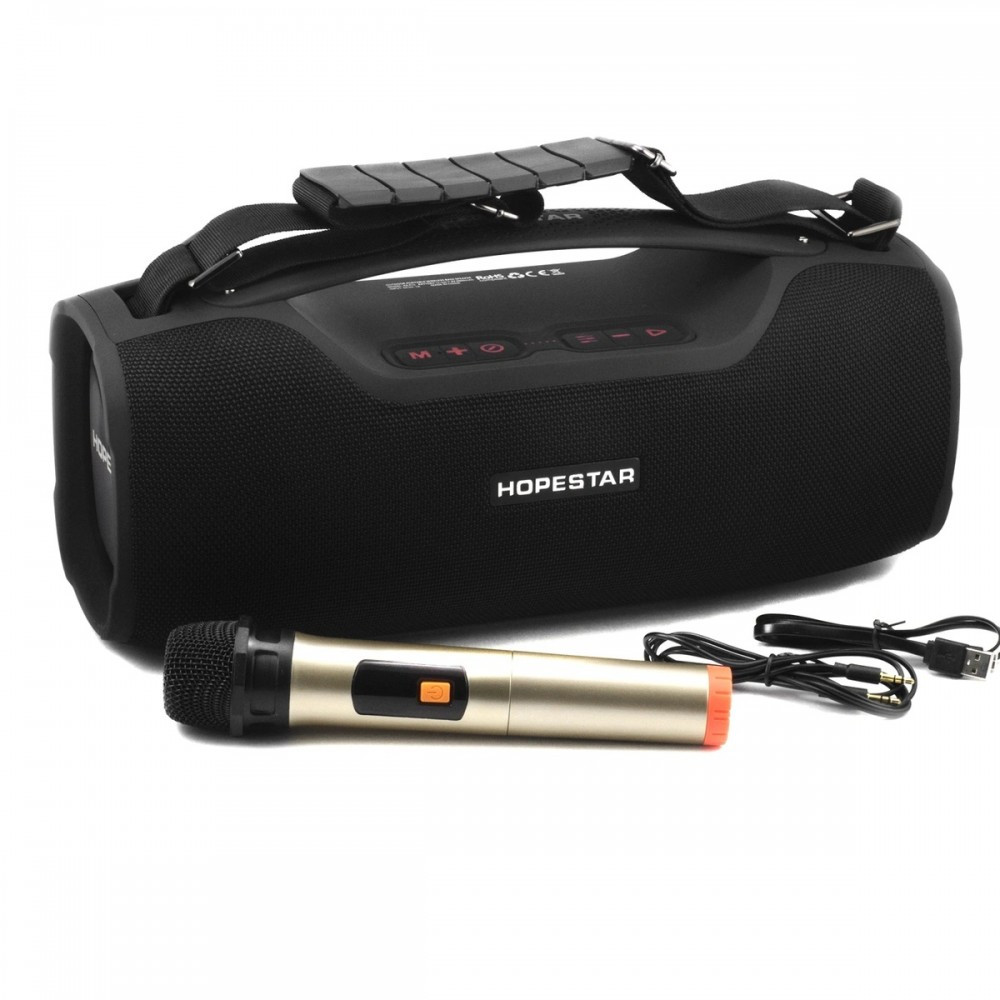 Колонка Bluetooth HOPESTAR A6 PRO + микрофон Черная – фото, отзывы ...