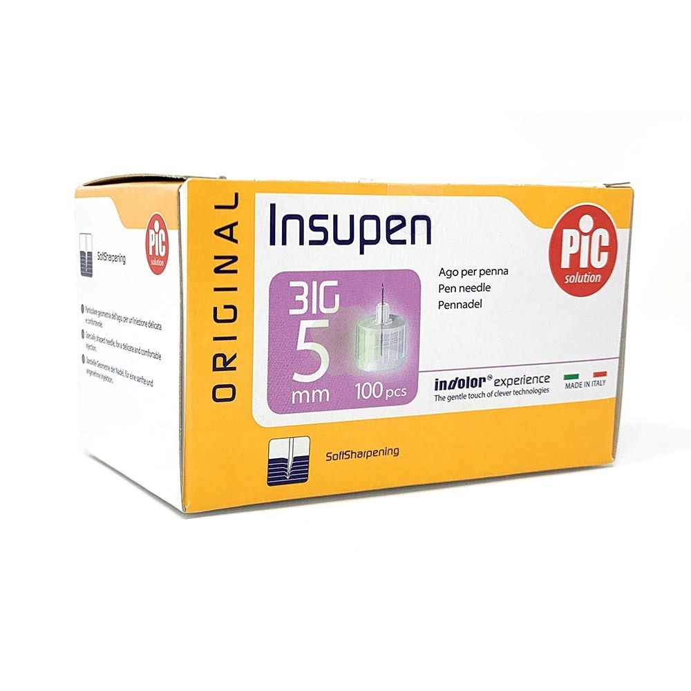 Иглы Инсупен 5мм для шприц-ручек инсулиновых - Insupen 31G, 100 шт. от ...